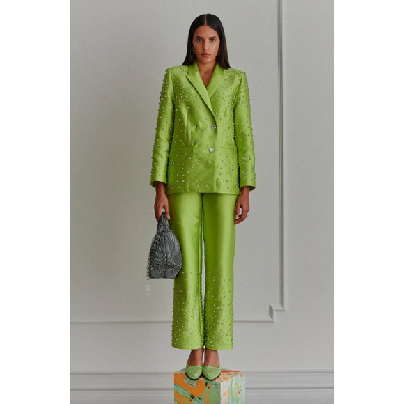 STINE GOYA | Skirts | Stine Goya Lime Green Steely Jacket Cati Pants 80 ...